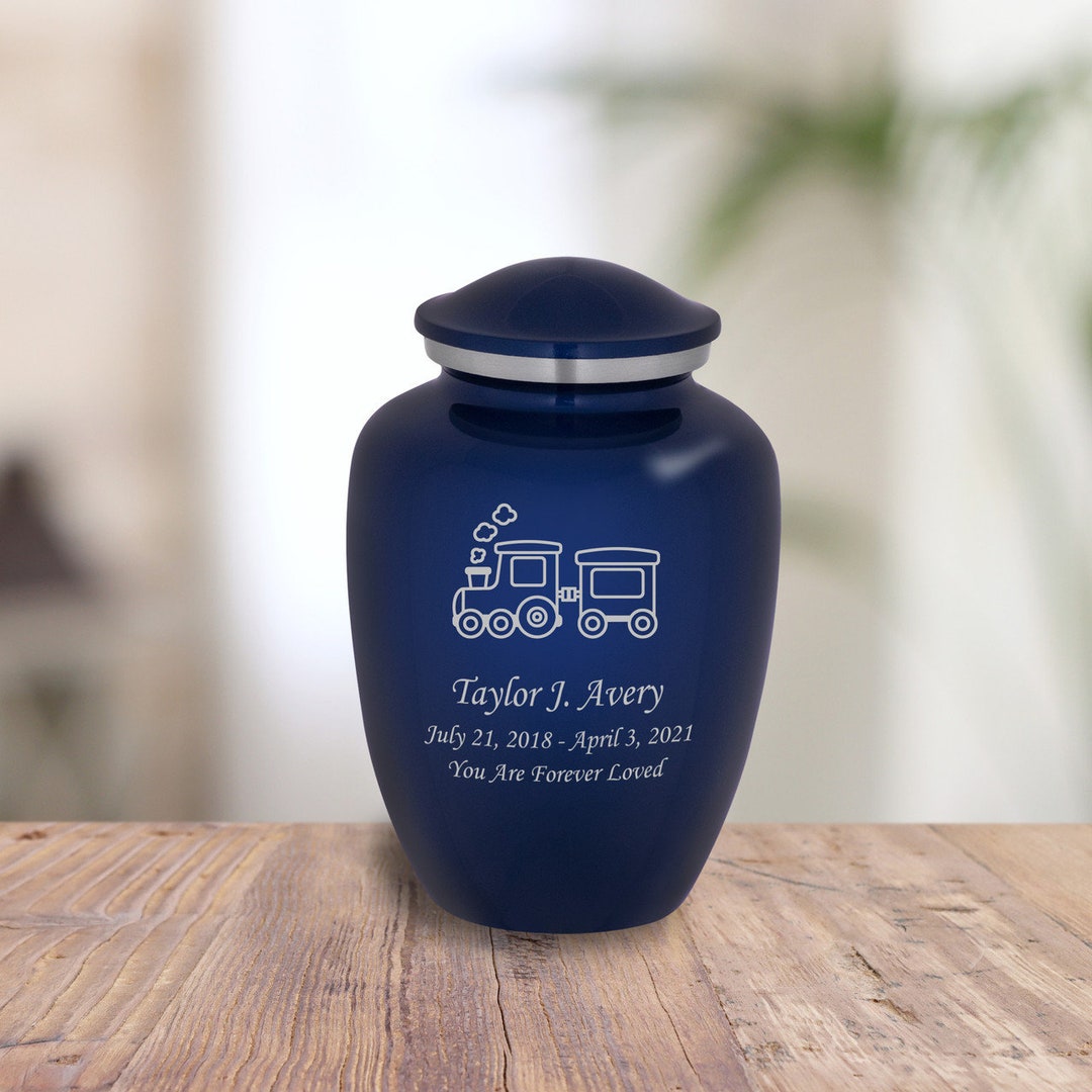 Train Baby Infant Child Cremation Urn 7 Colors - Etsy