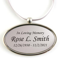 Personalized Urn Name Plate, Photo Urn Engraved Plaque, Custom Memorial ...