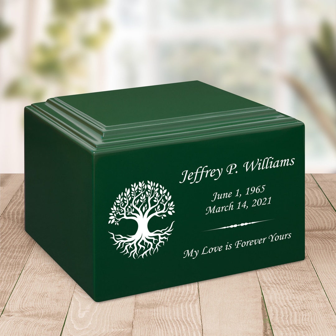 Tree of Life Stonewood Cremation Urn - Cultured Wood - Etsy
