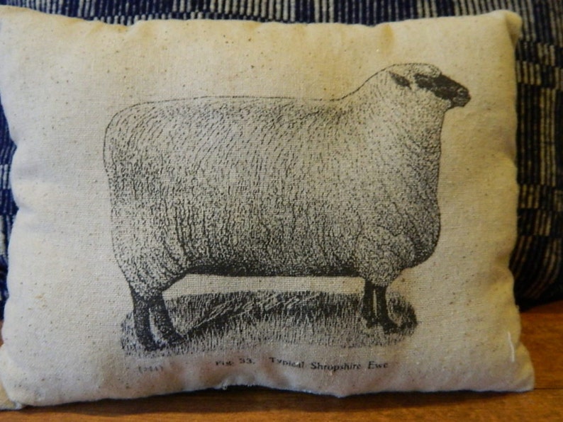 Sheep Pillow Handmade Pillow | Etsy