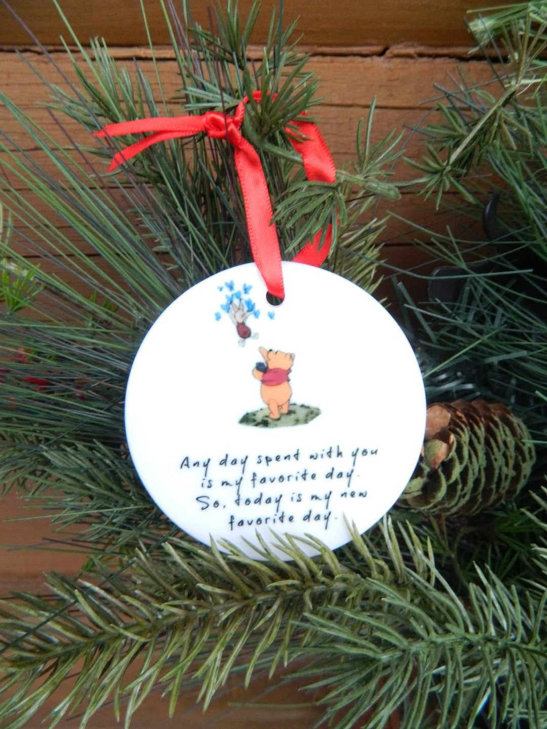 Winnie the Pooh Ornament Pooh Christmas Ornament Pooh - Etsy