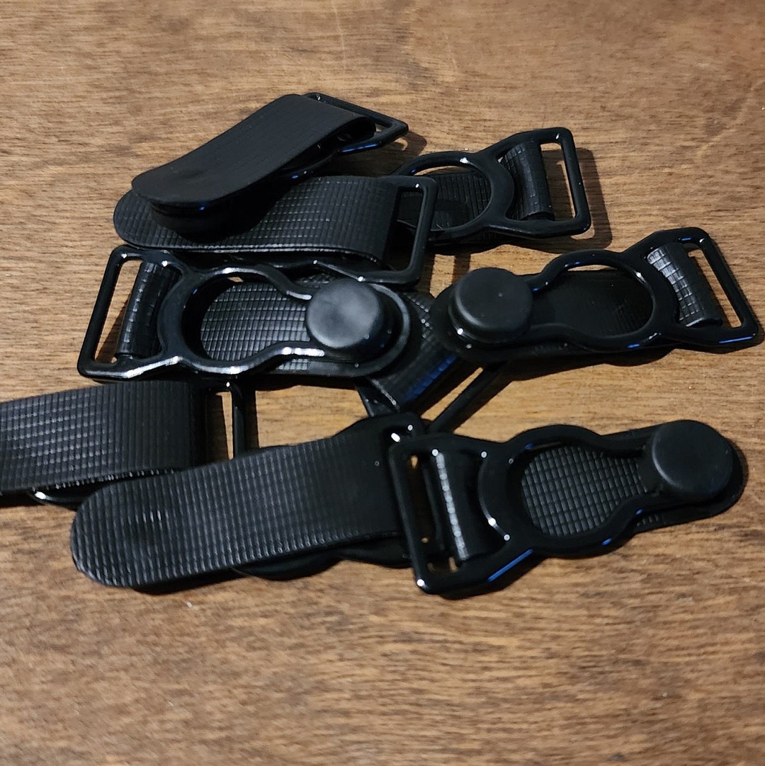 100 X Garter Belt Buckles in Black With Silicone Tabs 12mm 1/2 - Etsy