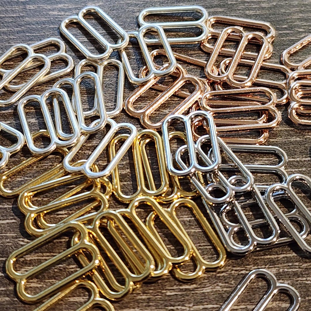 Sliders - 100 Pack - Alloy Plated in .925 Mat Silver / White Bronze ...