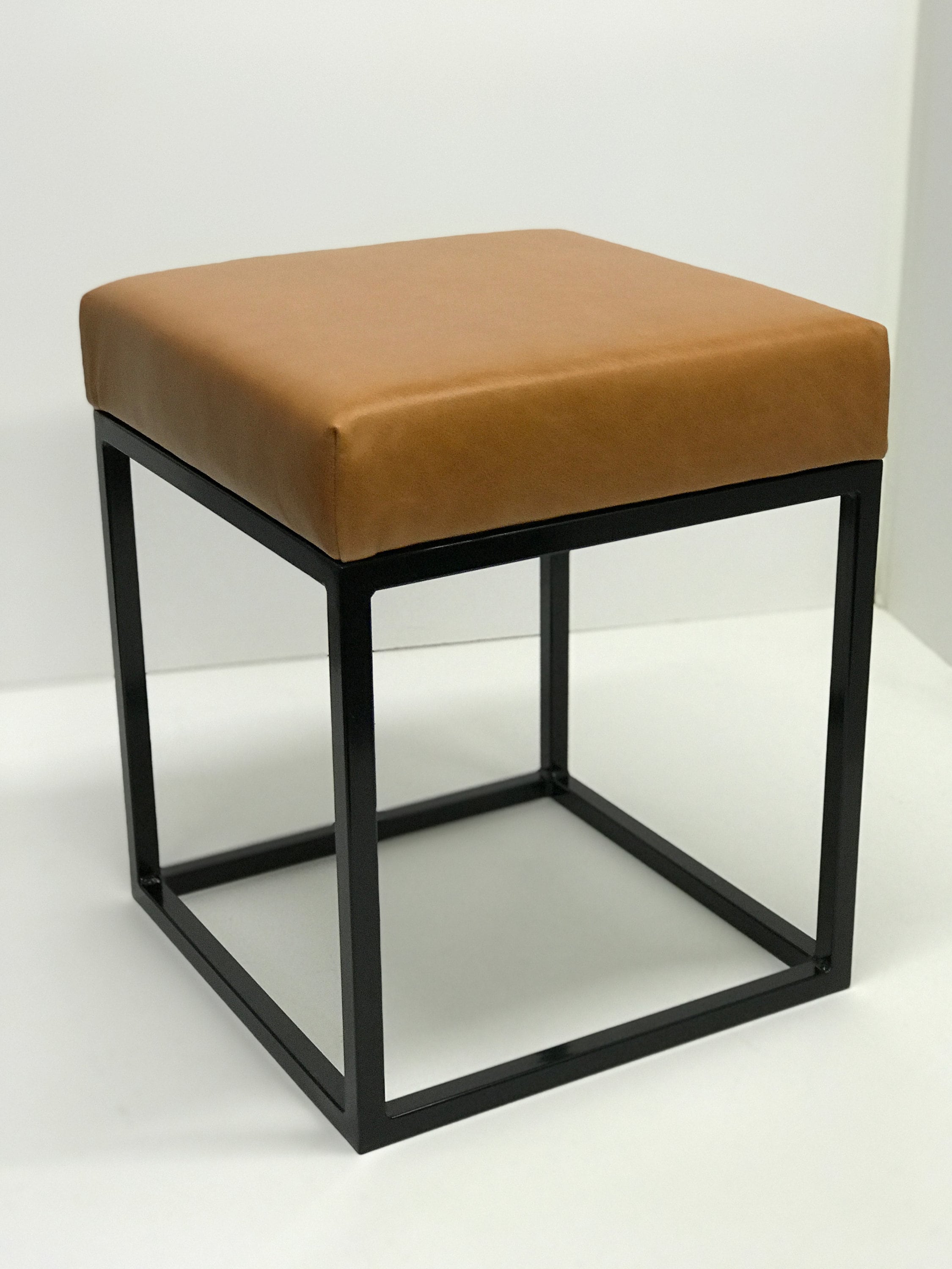 HEATON Cube Stool With Powder Coated Boxed Steel Frame and Various Seat ...