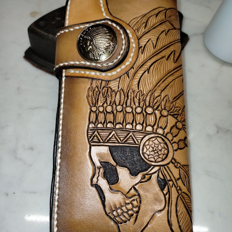 Biker Wallet - Etsy