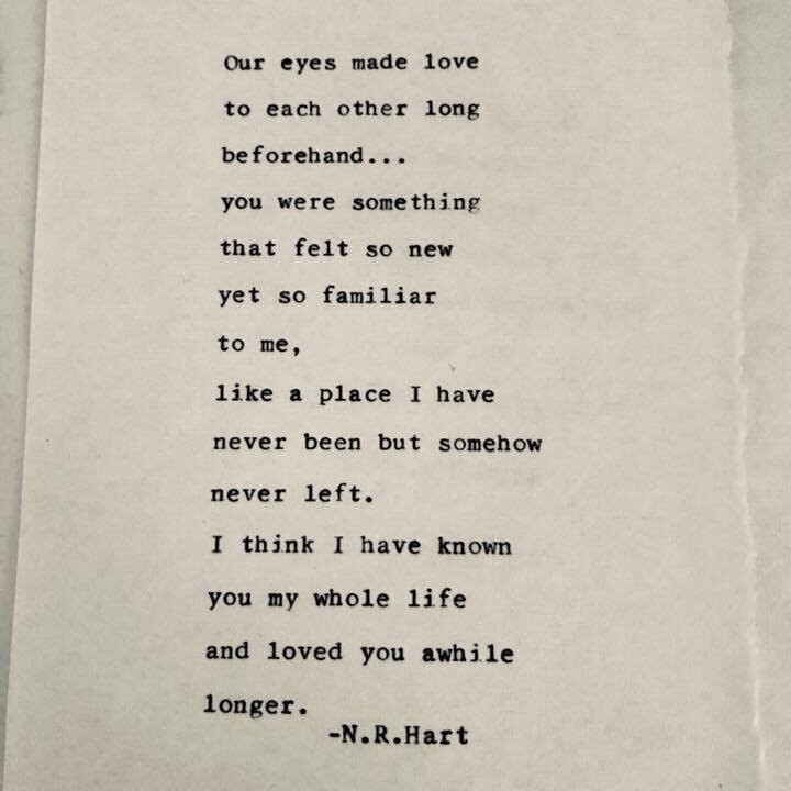 N.r.hart Original Signed Typewritten Poems - Etsy