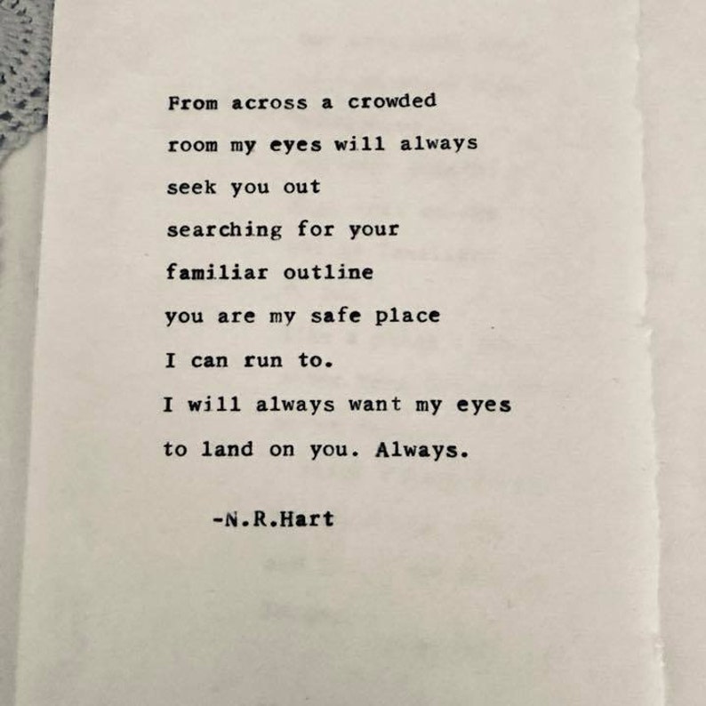 N.r.hart Original Signed Typewritten Poems - Etsy