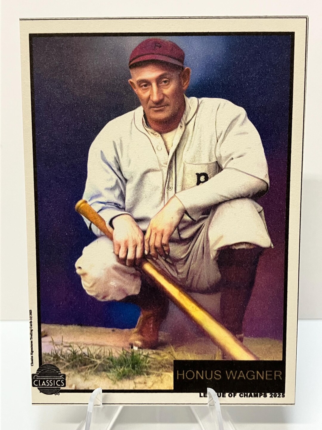 HONUS WAGNER COLORIZED Photo Reprint | Baseball Trading Card | Classics ...