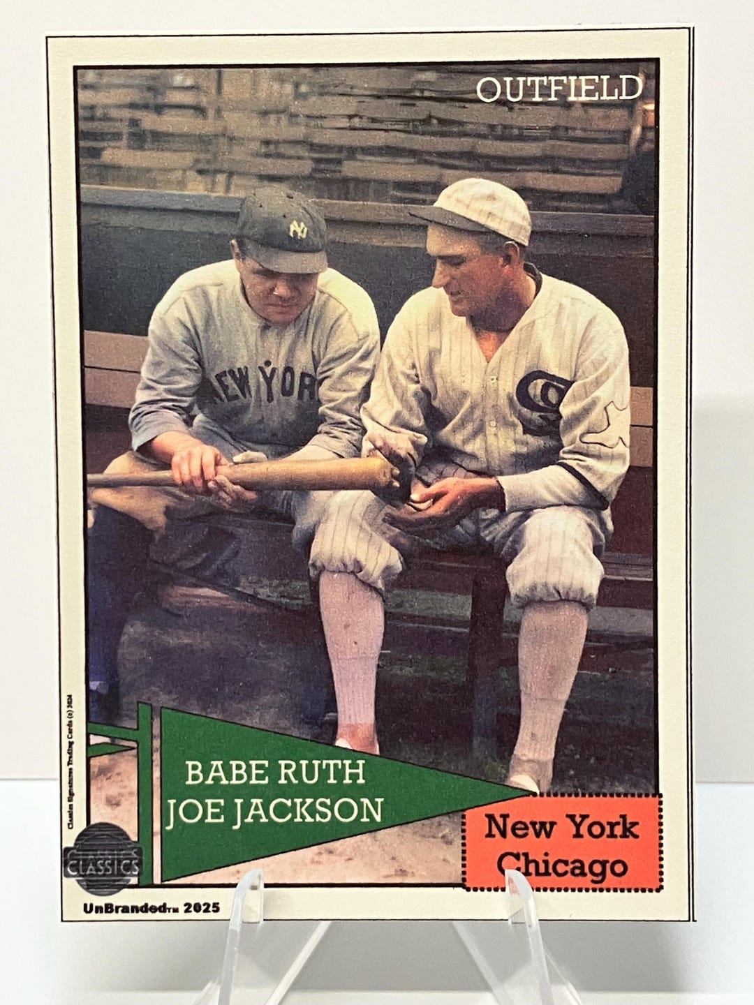 BABE RUTH Shoeless Joe Jackson Colorized | Photo Reprint Baseball ...