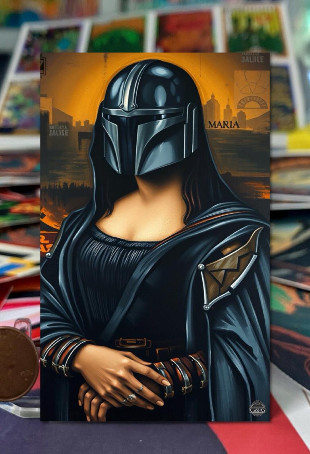 MONA LISA Art Trading Card | Double-sided Artist Trading Card | "mona ...