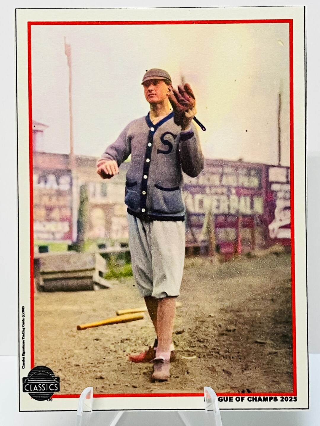 Shoeless JOE JACKSON COLORIZED | Photo Reprint Baseball Trading Card ...