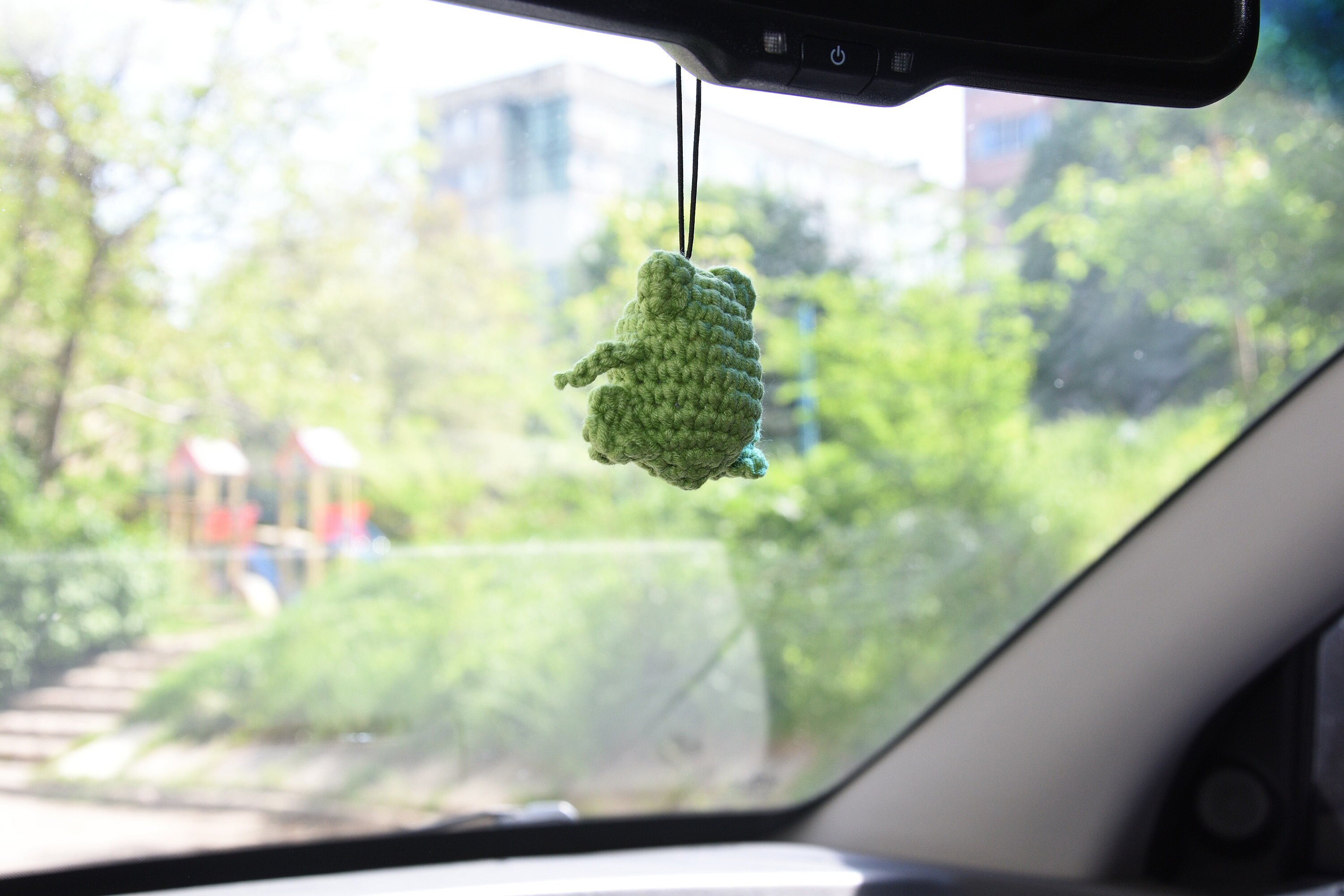 Car rear view mirror Tiny frog Car hanging charm Rearview car | Etsy