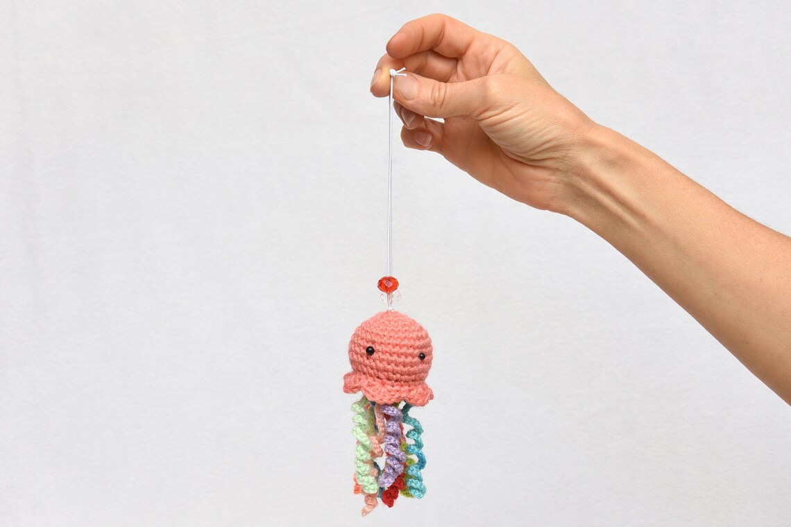 Car rear view mirror Jellyfish Car hanging charm Rearview car | Etsy