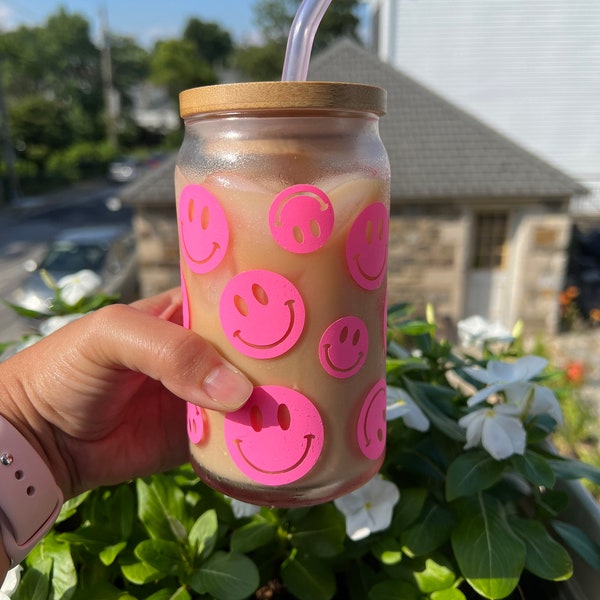 Pink Glass Cups - Etsy