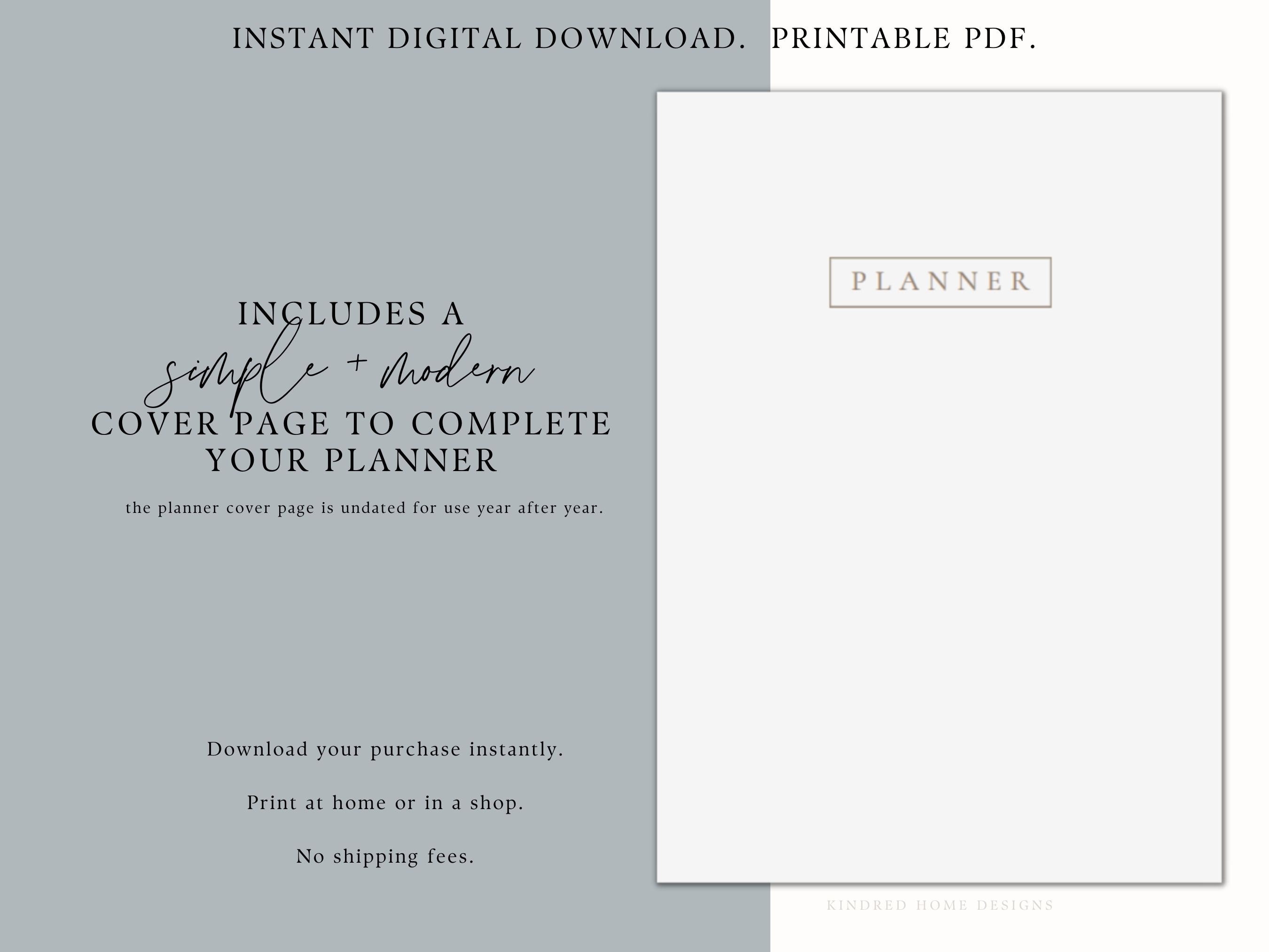 Complete Planner Bundle Instant Download, Undated, Year, Month, Week ...
