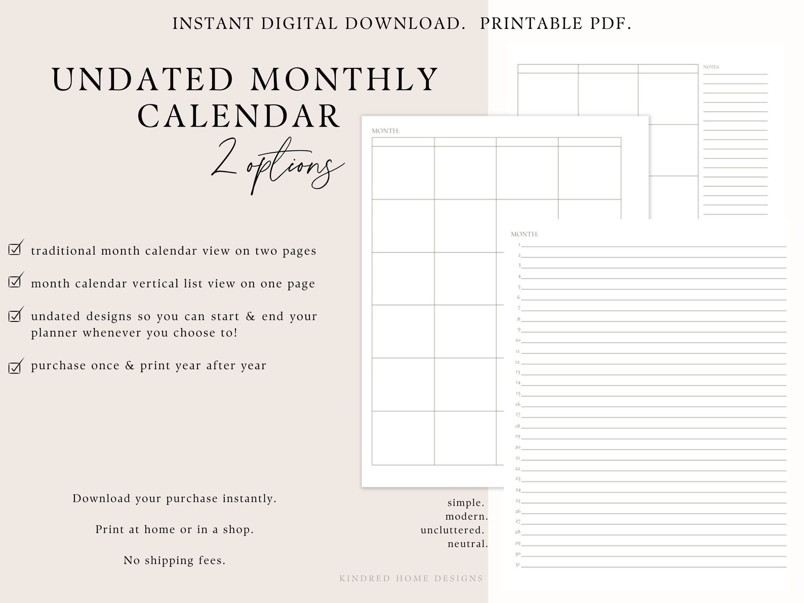 Complete Planner Bundle Instant Download Undated Year - Etsy