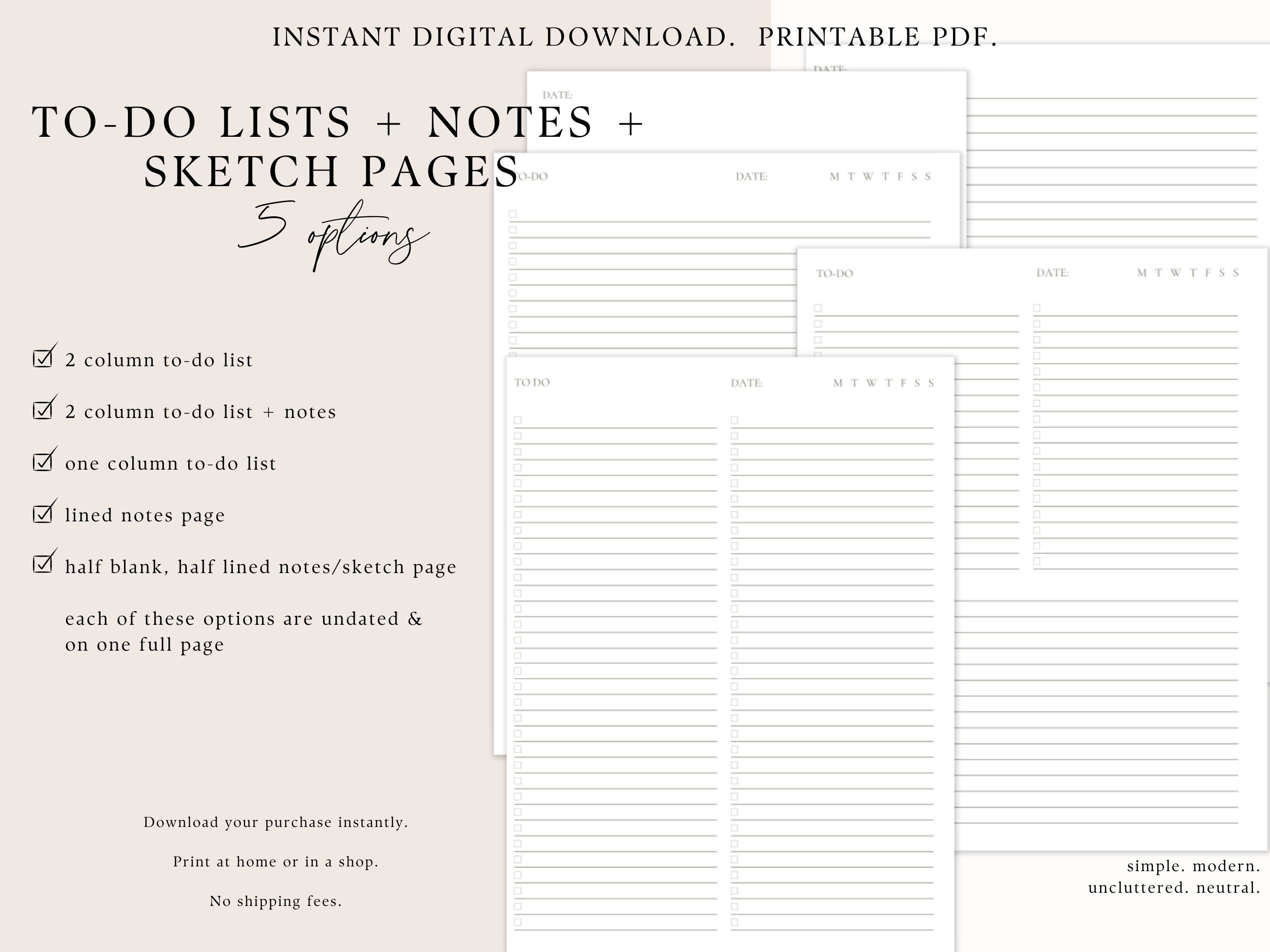 Complete Planner Bundle Instant Download, Undated, Year, Month, Week ...
