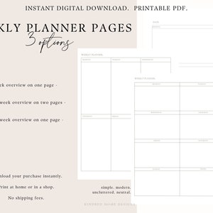 Complete Planner Bundle Instant Download, Undated, Year, Month, Week ...