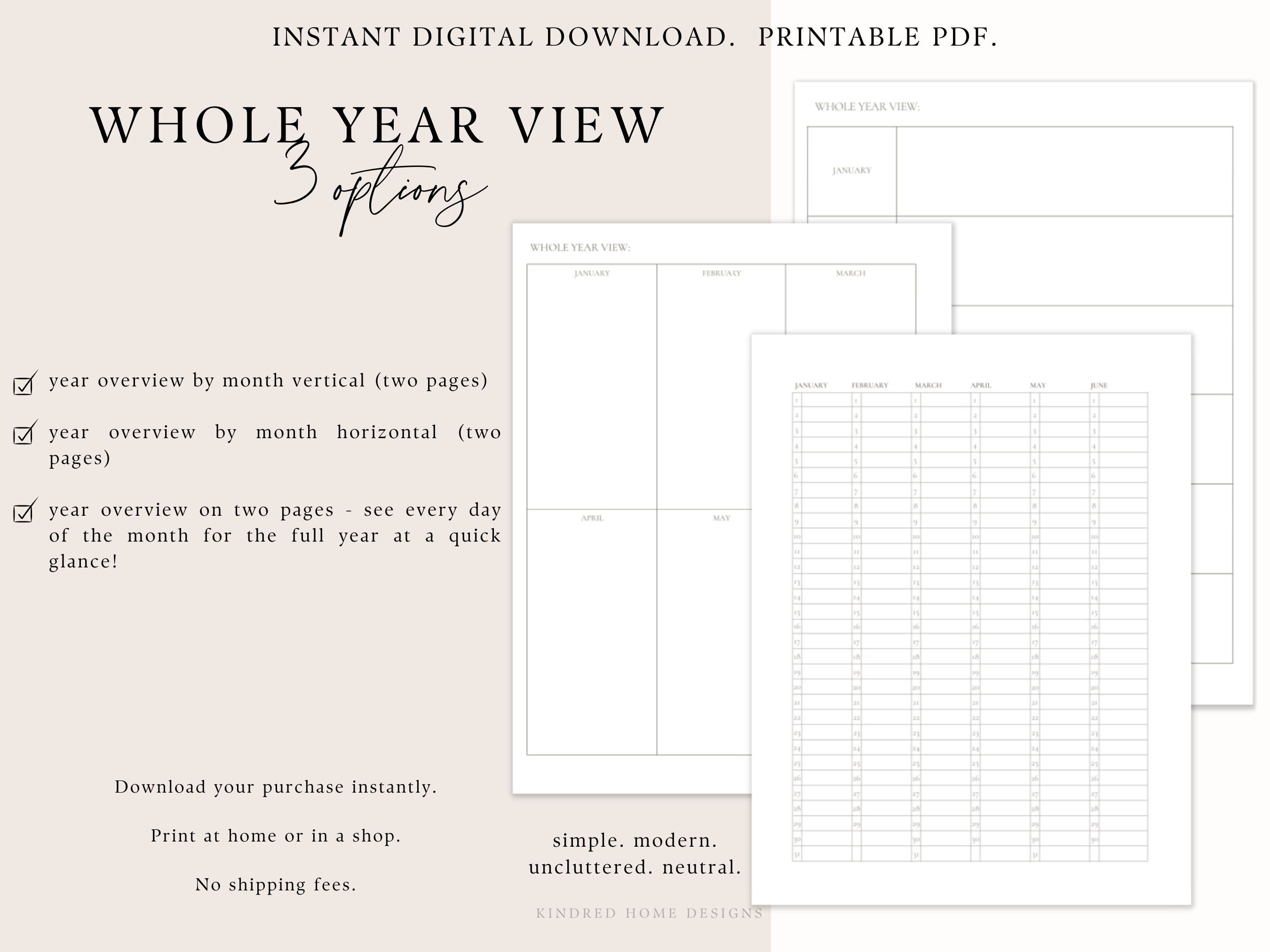 Complete Planner Bundle Instant Download Undated Year - Etsy