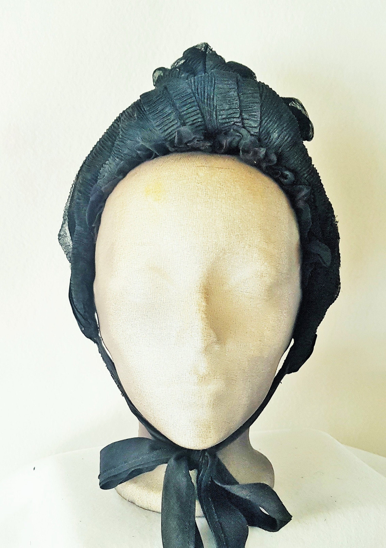 Bonnet Hat Victorian Edwardian Mourning Bonnet - Etsy