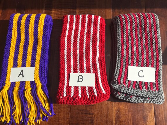 Custom Team Scarves in Two Colors. | Etsy