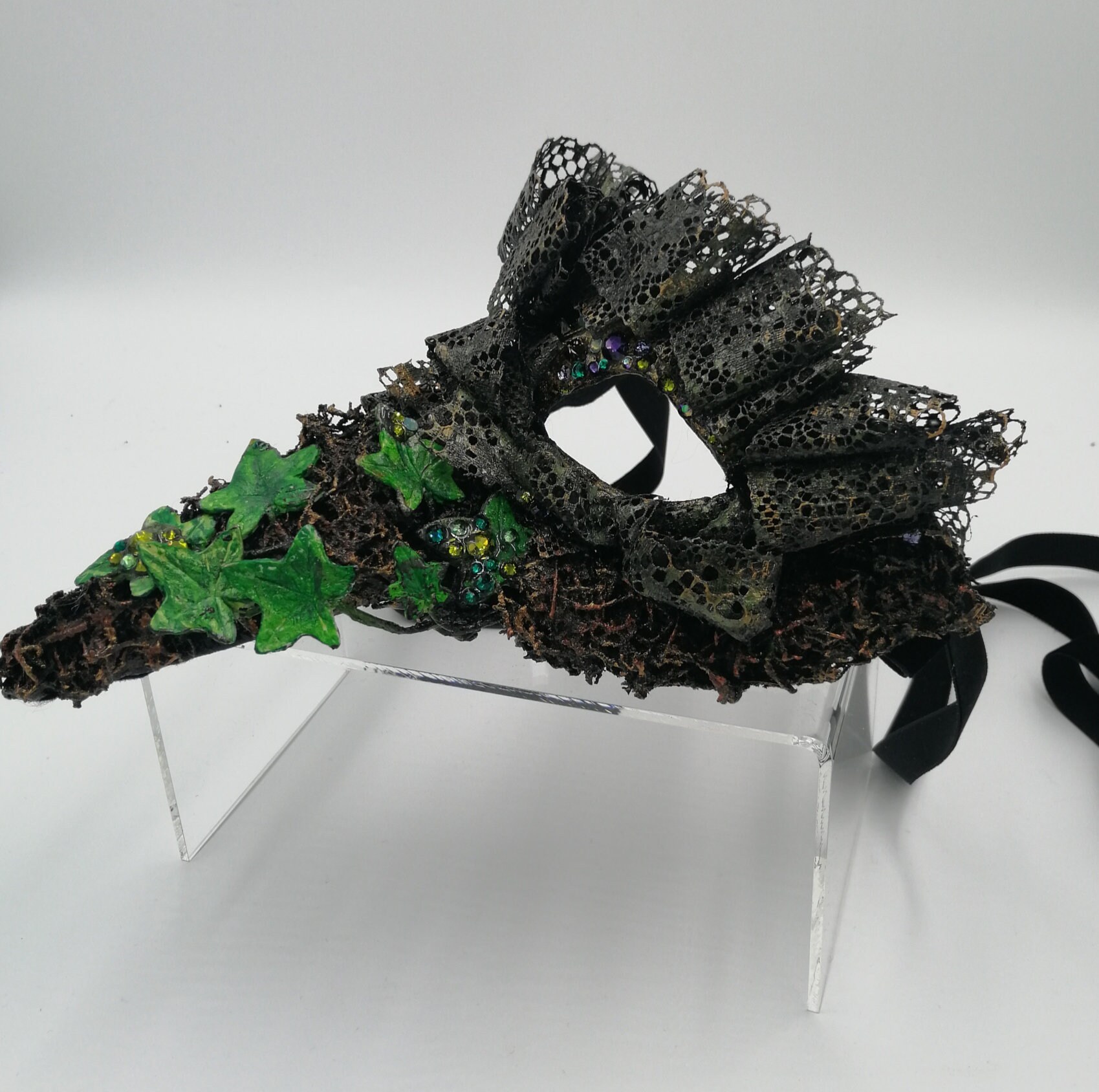 Crow Masquerade Mask Forest Crow Papier Mache Mystical Earth - Etsy