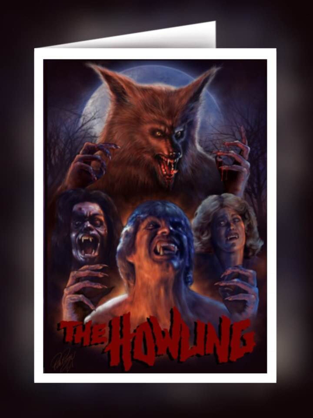 The Howling Fan Art A5 Size Greeting Card - Etsy