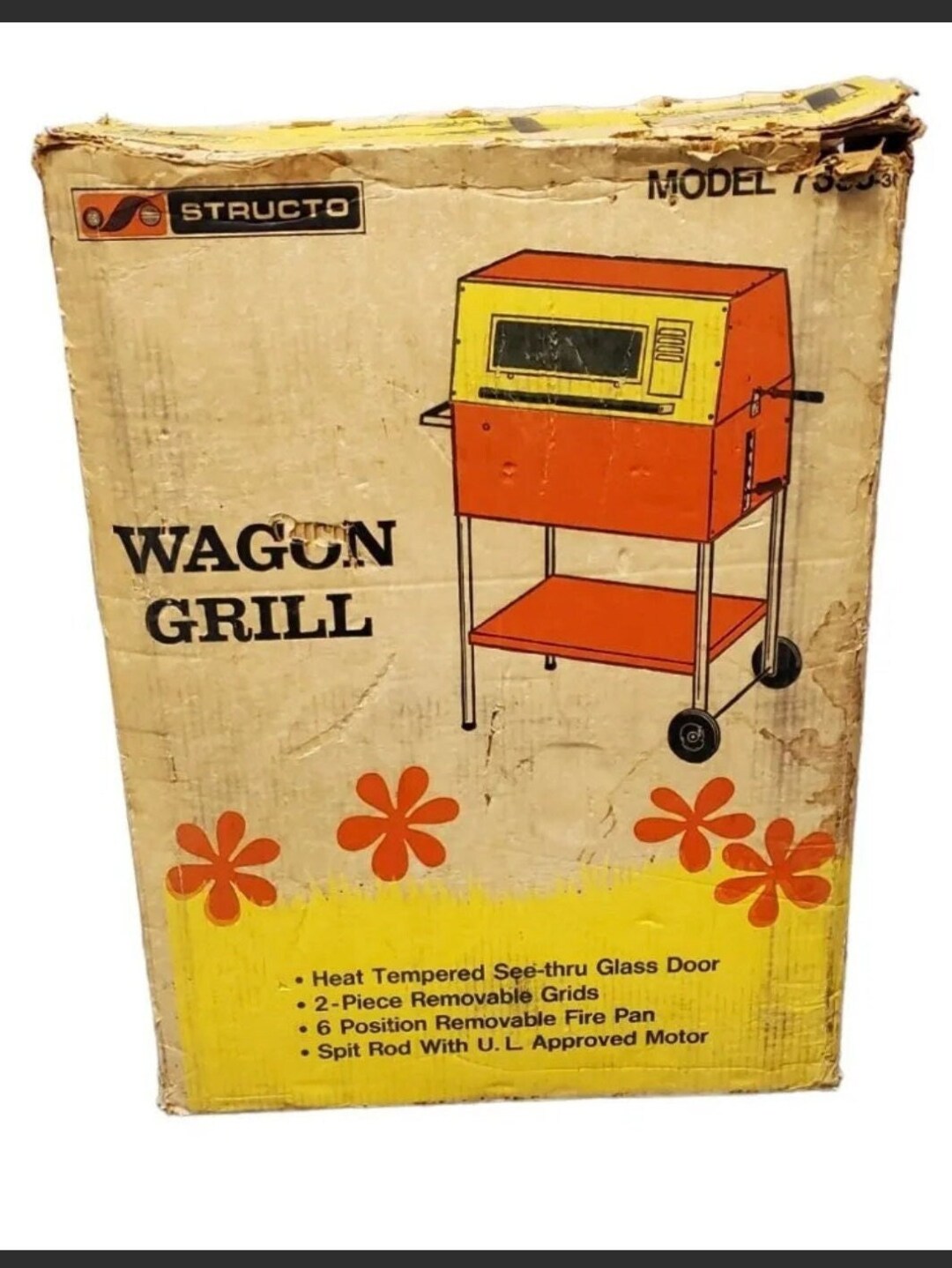1960's Structo BBQ Grill Deadstock Never Opened Orange/yellow - Etsy