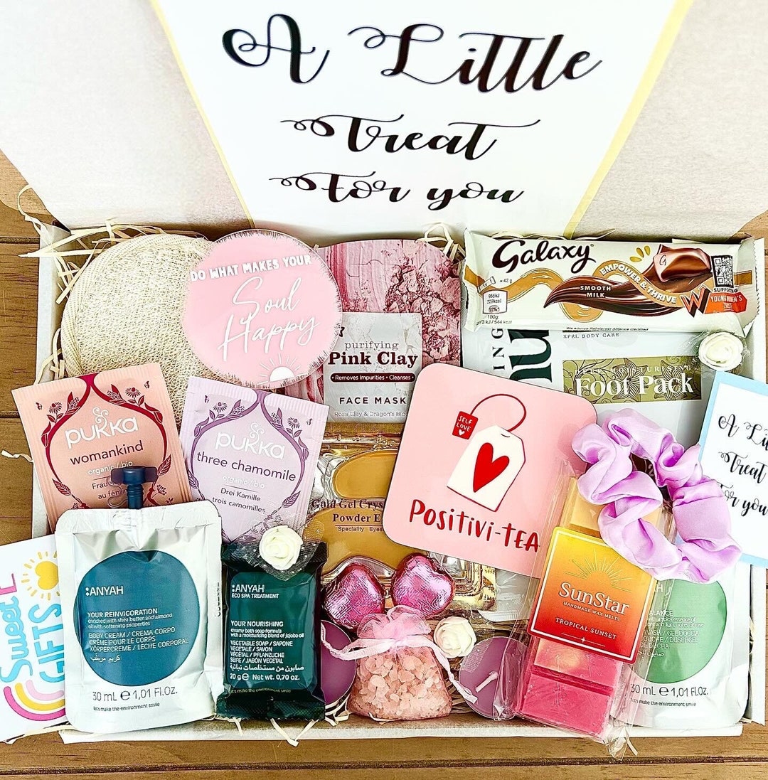 Pamper Gift Box for Her Birthday Relax Pamper Hamper Self Care Package ...