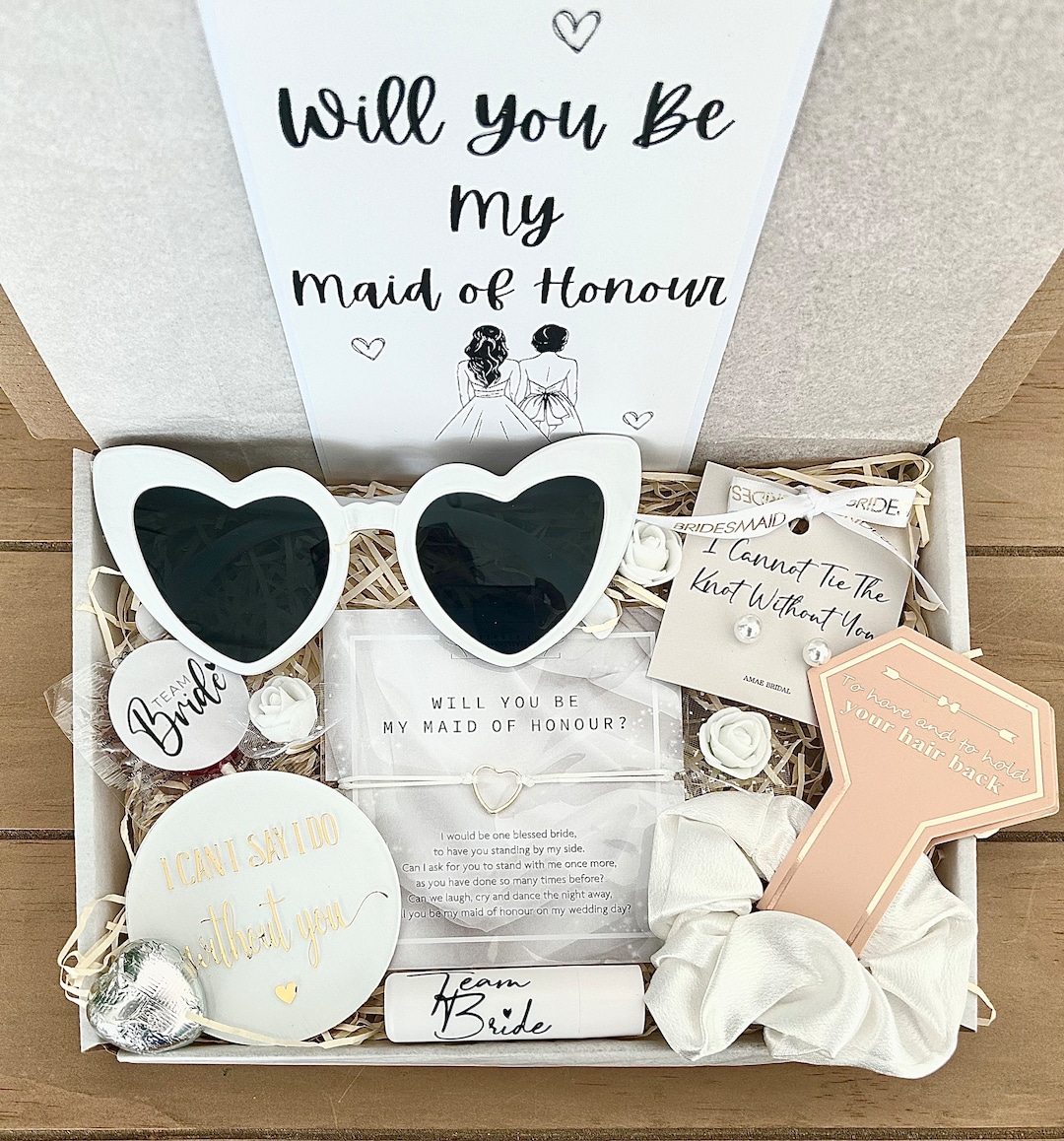Maid of Honour Gift , Maid of Honour Proposal Gift, Will You Be My Maid ...