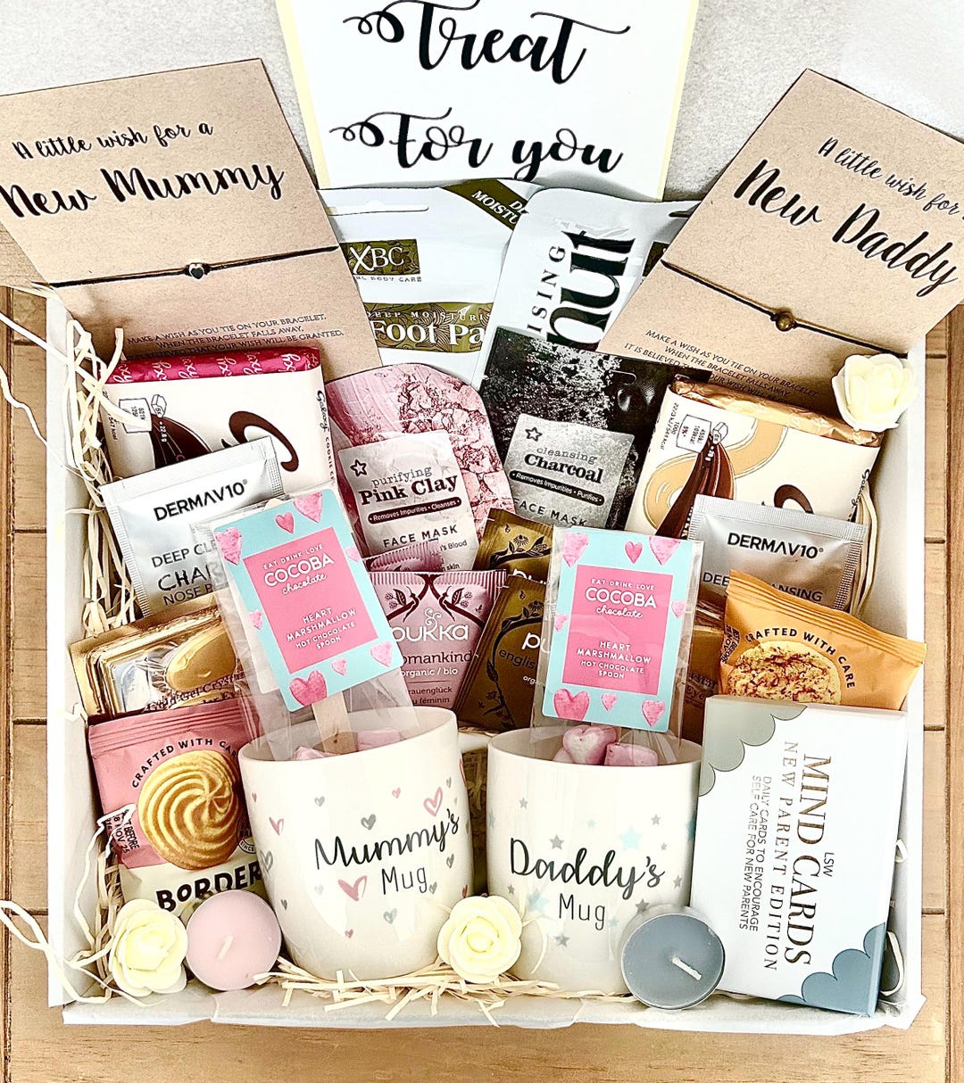 Luxury Mummy Daddy Pamper Hamper, New Parents Spa Gift Box, Couples ...