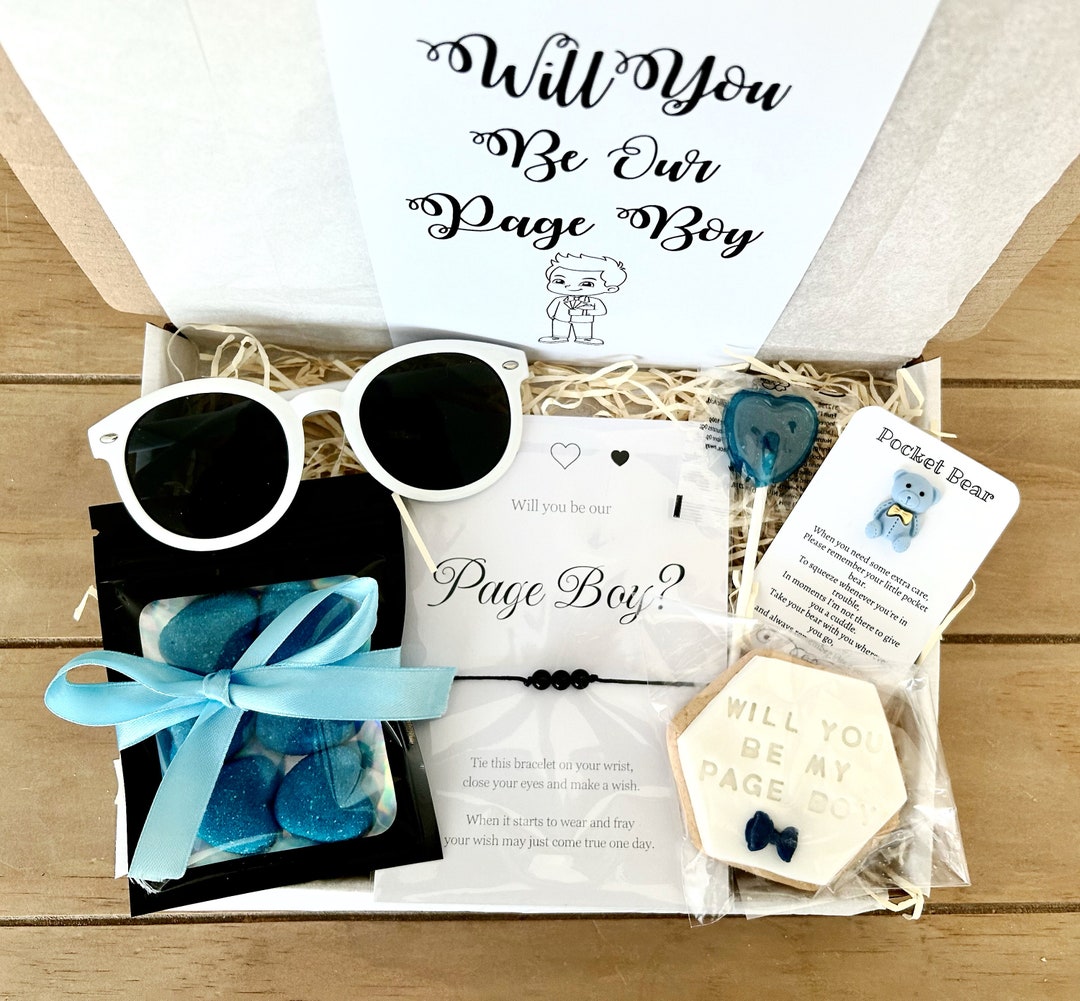 Page Boy Gift , Page Boy Proposal Gift, Will You Be My Page Boy Gift ...