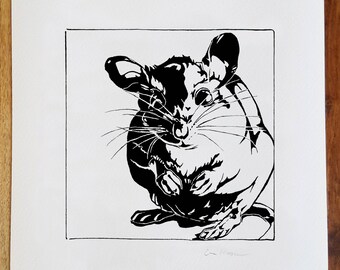 Shrew Art ACEO Print Drawing Elephant Peanut Rodent Mouse - Etsy