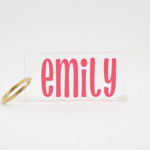 Personalized Rectangular Keychain - Etsy