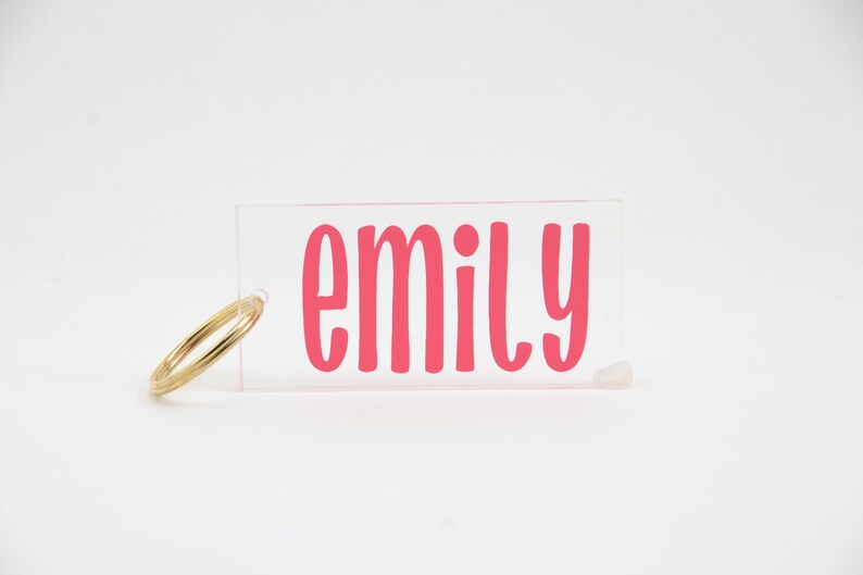 Personalized Rectangular Keychain - Etsy