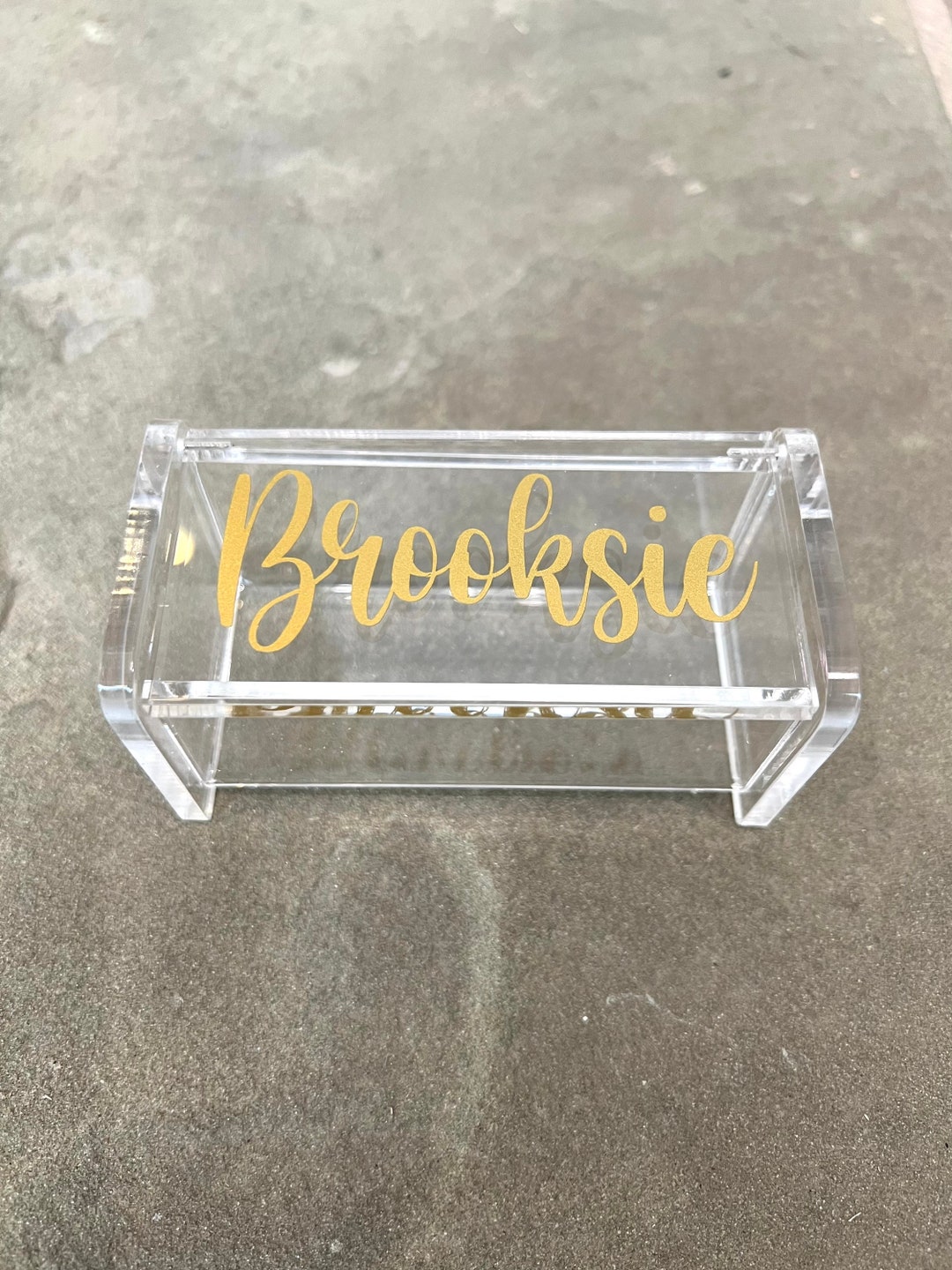 Small Acrylic Rectangular Personalized Container - Etsy