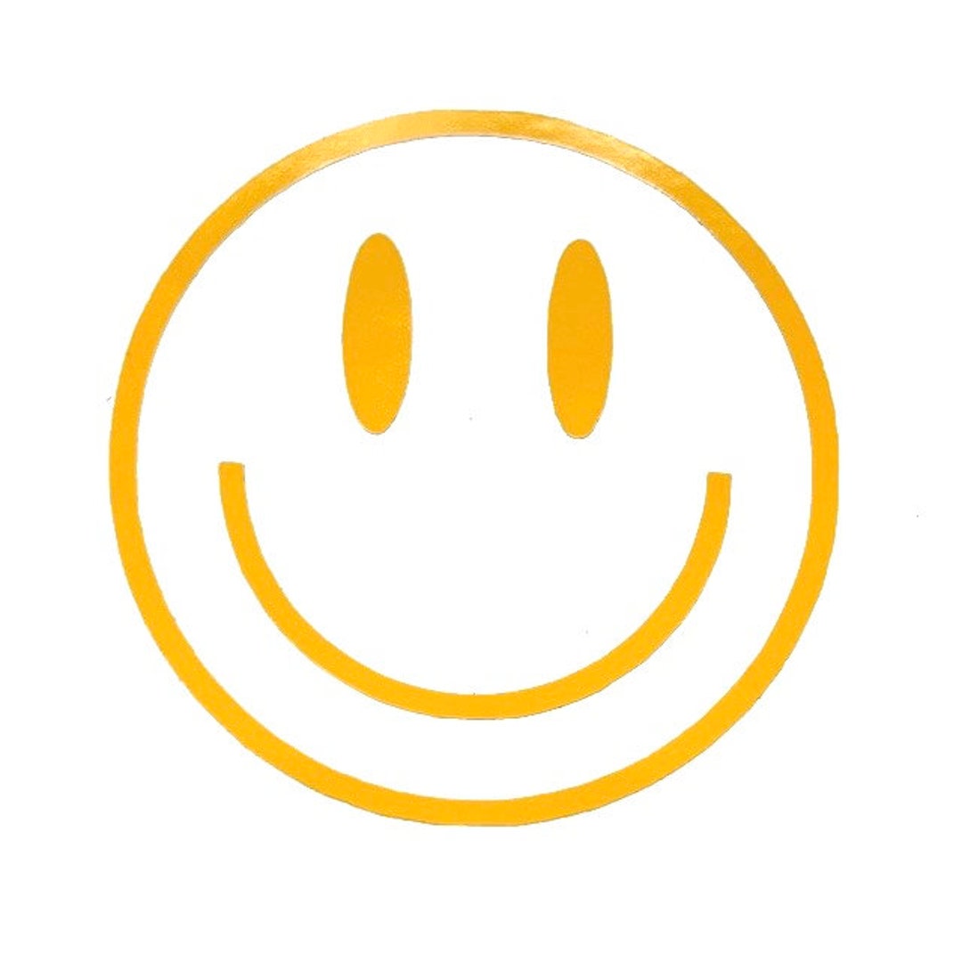 Smiley Face Decal custom Size - Etsy