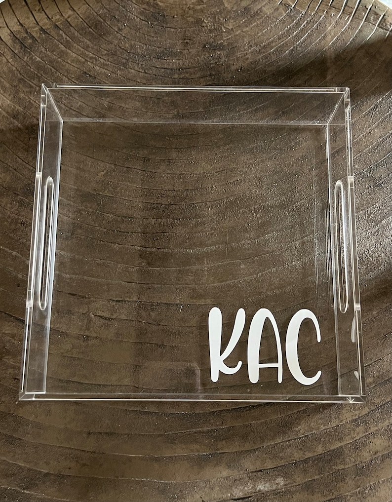 Personalized Acrylic Tray (8"x8") - Etsy