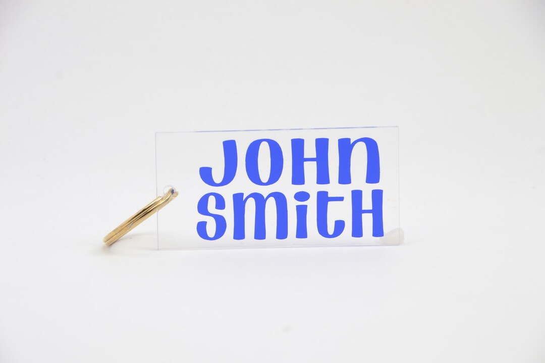 Personalized Rectangular Keychain - Etsy