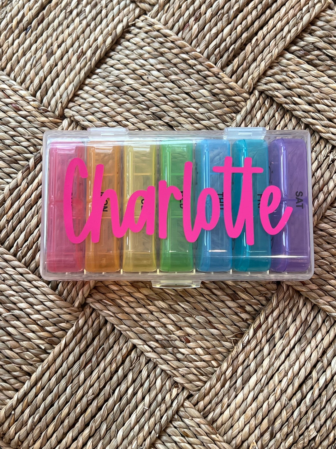 Personalized Pill Box - Etsy