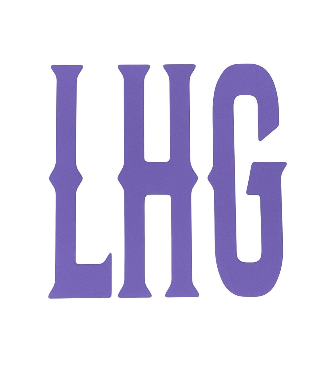 Bronco Font Straight Initials Vinyl Decal (up to 5") - Etsy