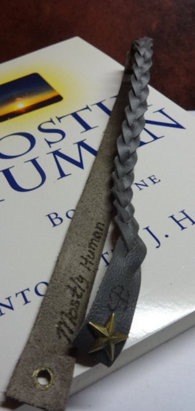 Braided Leather Bookmarks Braided Leather Book Ribbons - Etsy