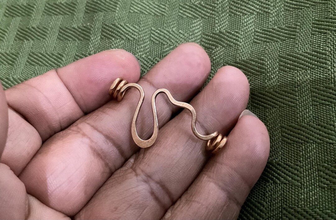 Free Form Bronze Loc Jewelry, Bronze Hair Jewelry, Bronze Jewelry ...