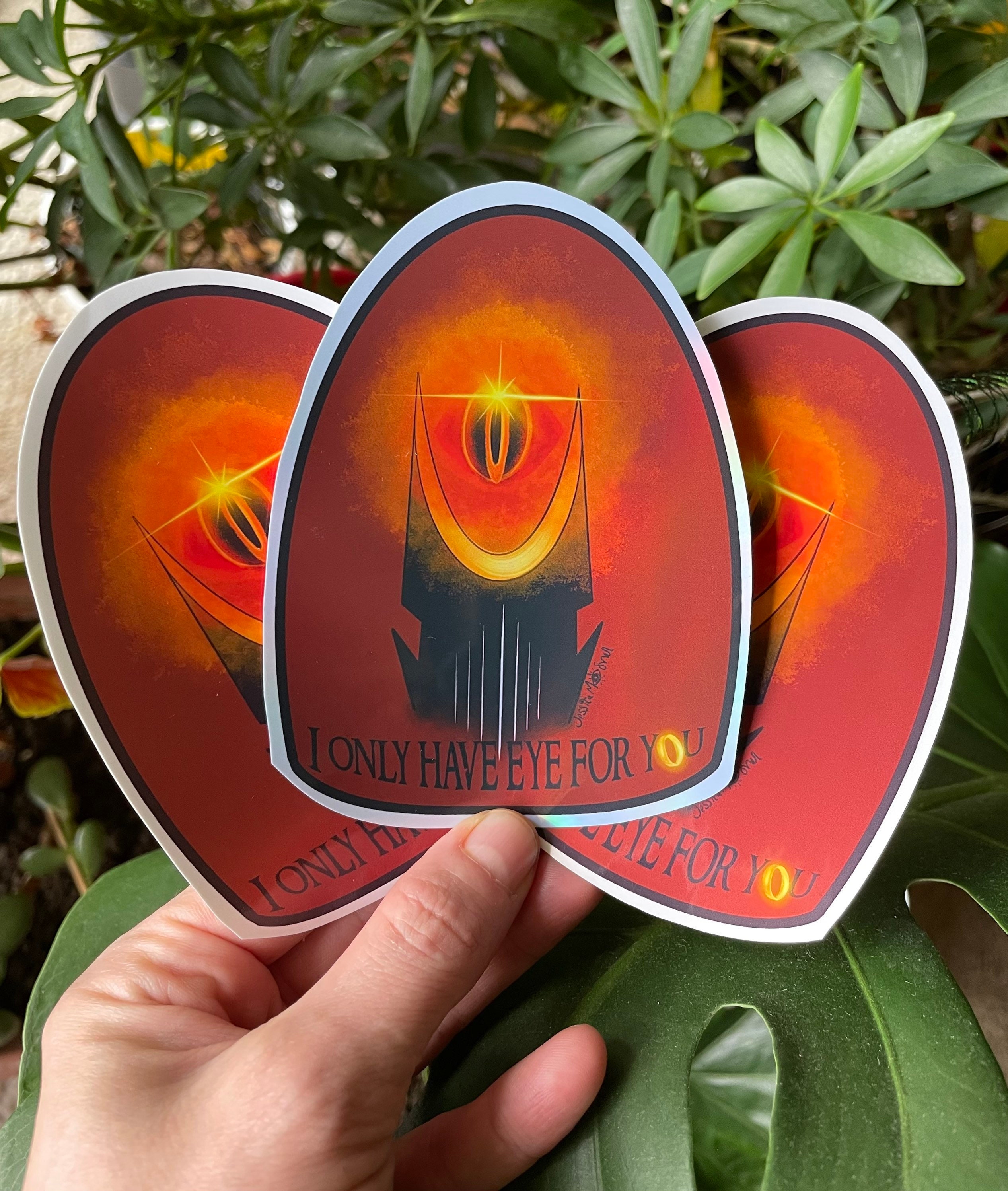 Eye of Sauron Only Have Eye for You Sticker Holographic and - Etsy