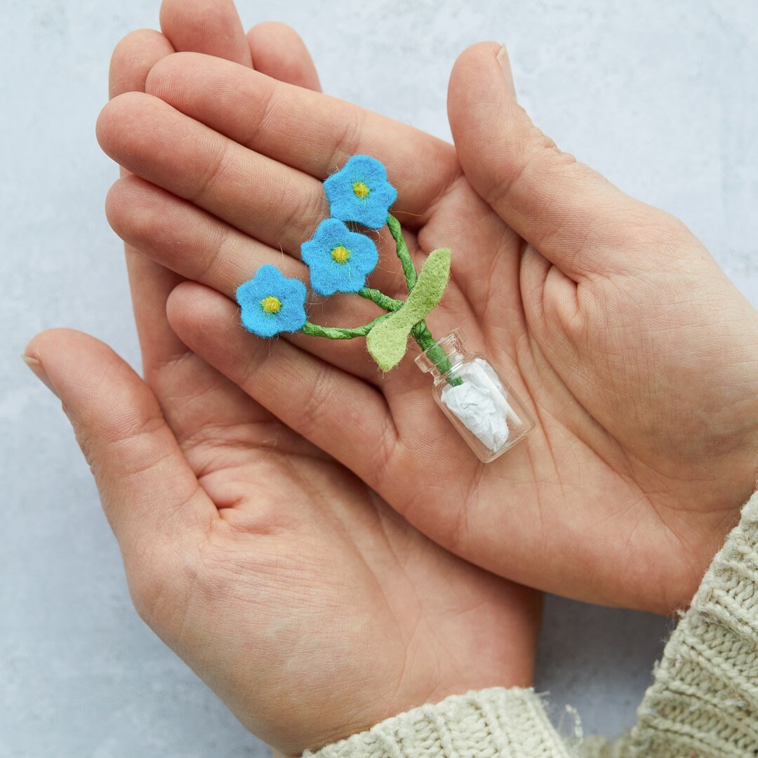 Forget Me Knot Flower, Forget Me Not Decor, Forget Me Not Gift, Felt ...