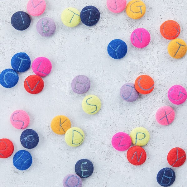 Alphabet Buttons - Etsy