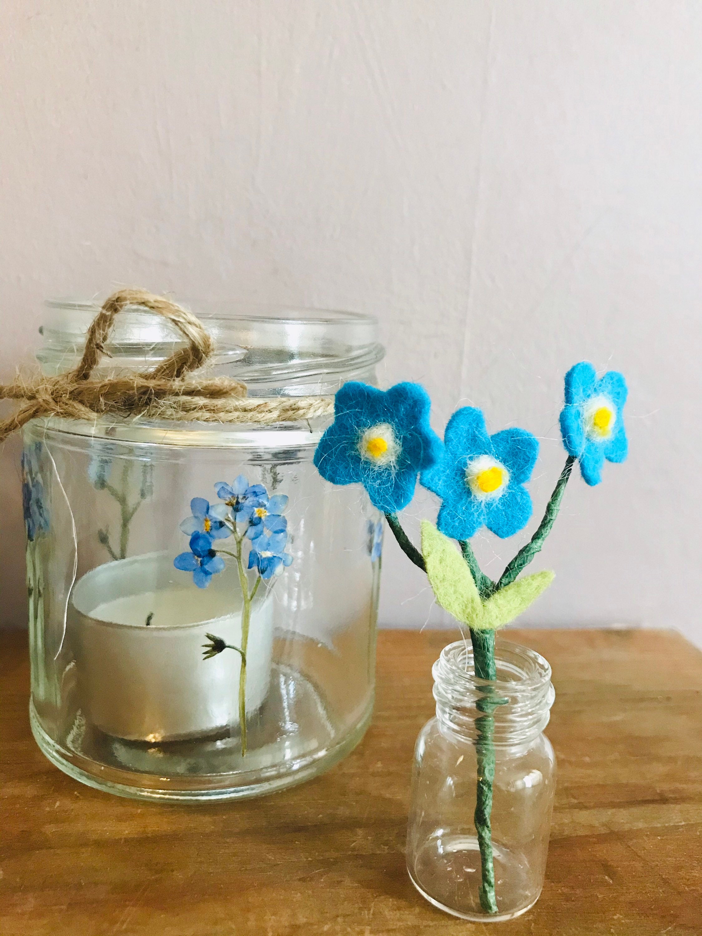 Forget Me Knot Flower, Forget Me Not Decor, Forget Me Not Gift, Felt ...