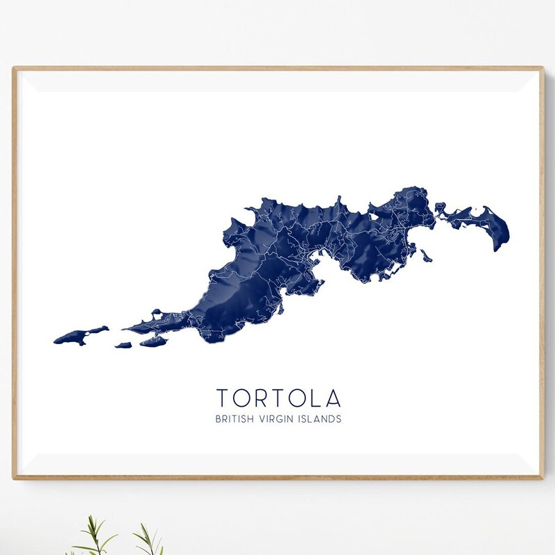 Virgin Islands Map - Etsy