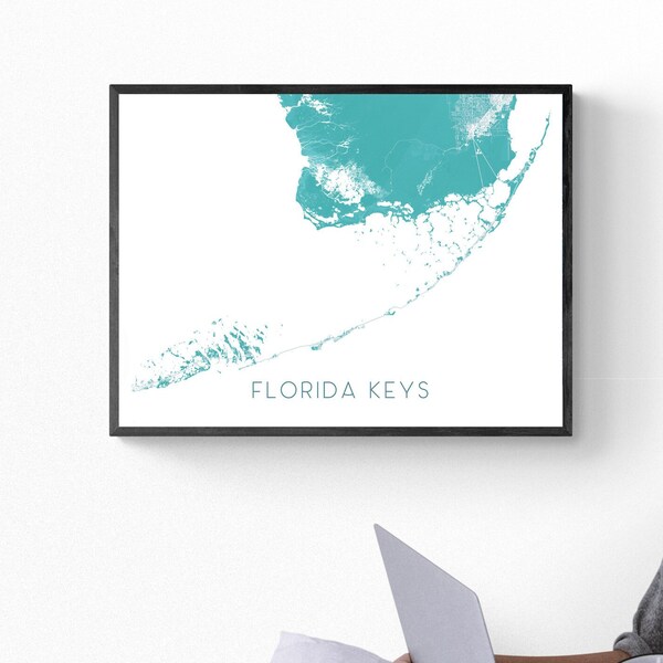 Florida Keys Map - Etsy