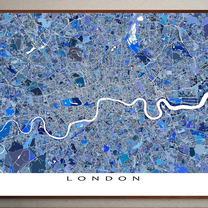 Big Blue River Map - Etsy UK